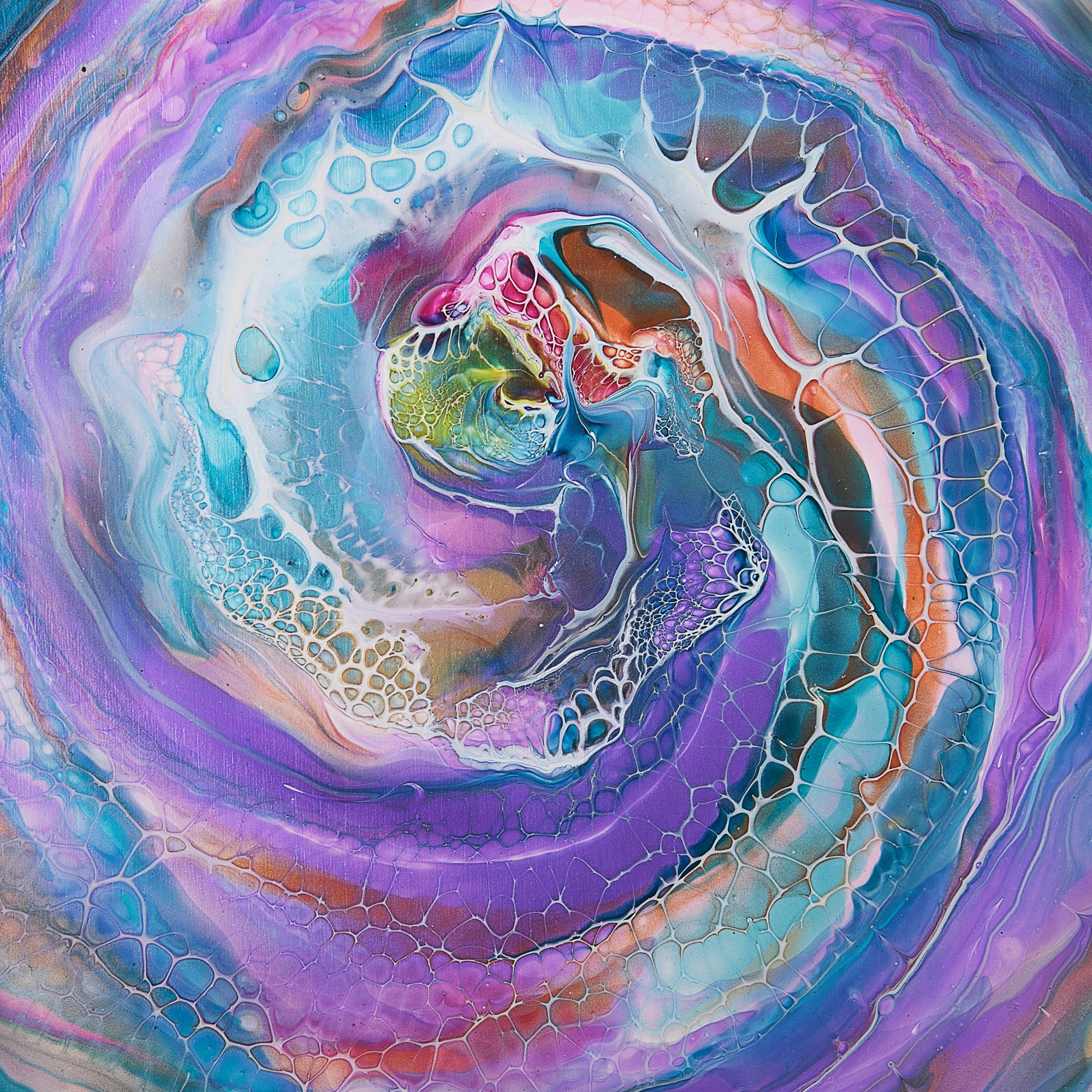Rainbow Whirlpool Collection | Colourful Fluid Art | MarchMadeArt